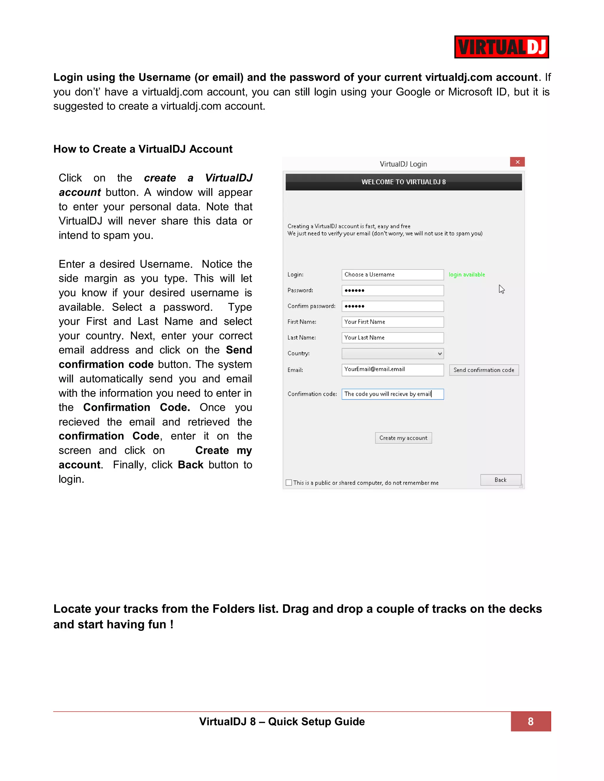 Virtual dj 8 getting started | PDF