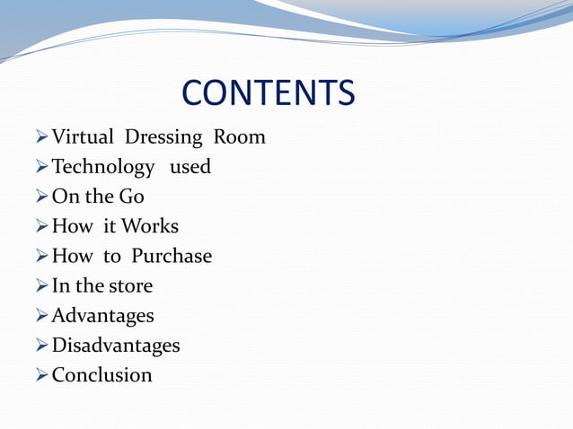 Virtual dressing room | PPTX