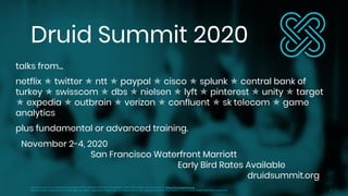 Apache Druid Vision and Roadmap | PPT