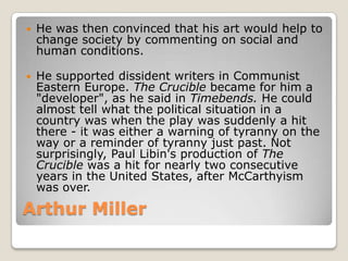 Mccarthyism And The Crucible