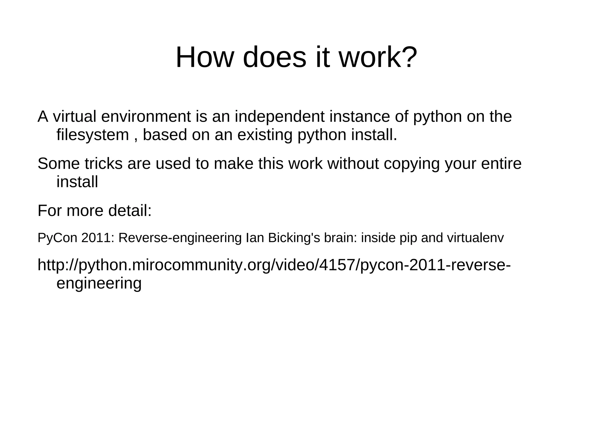 5 minute intro to virtualenv | ODP