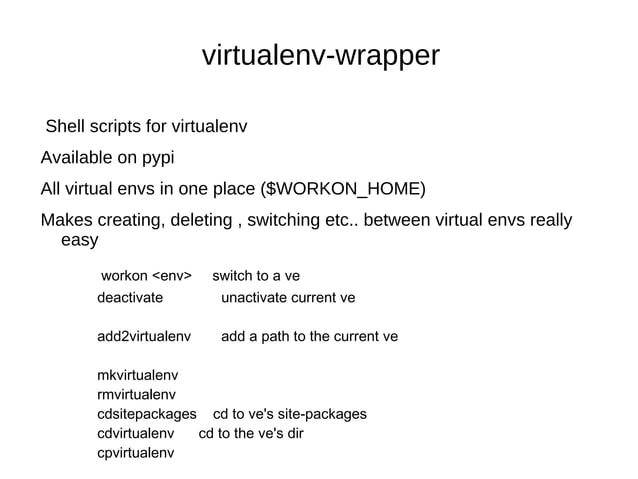 5 minute intro to virtualenv | ODP