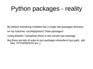 5 minute intro to virtualenv | ODP