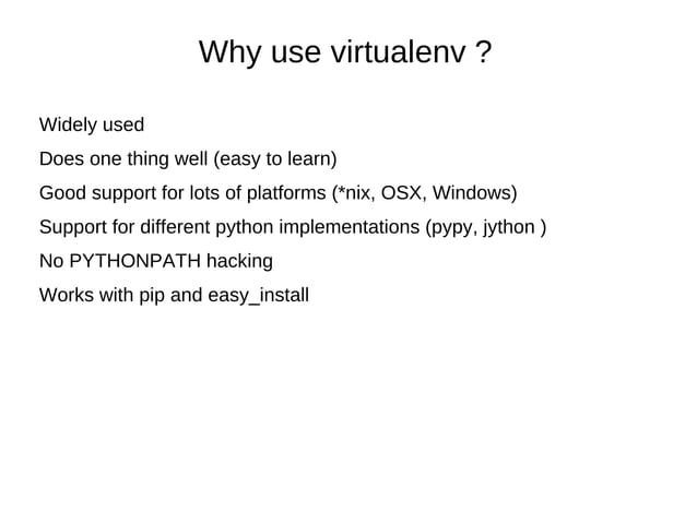 5 minute intro to virtualenv | ODP
