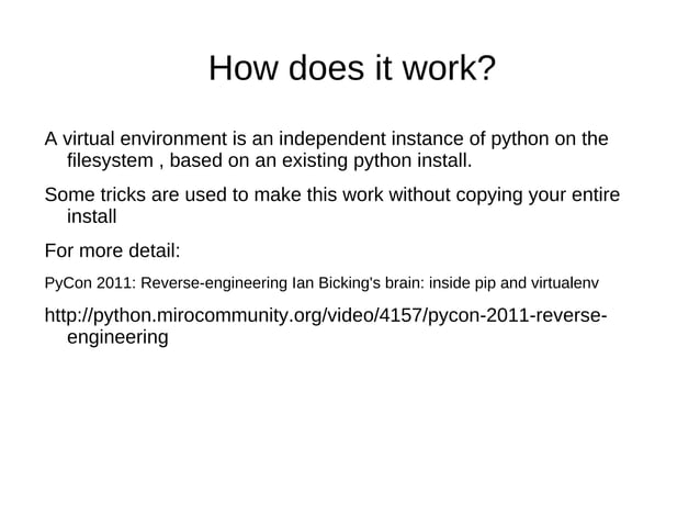 5 minute intro to virtualenv | ODP