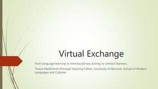 Virtual exchange for online international day | PPTX | Internet | Computing