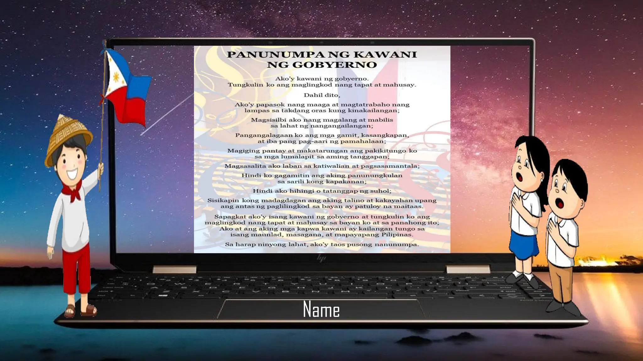 Virtual Flag Ceremony_for school use_pptx | PPT