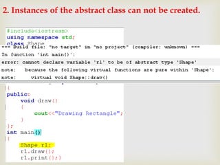 Virtual function in C++ Pure Virtual Function | PPTX | Programming Languages | Computing