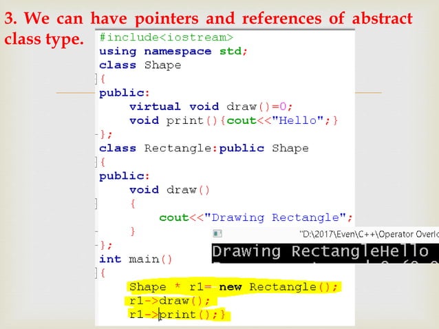 Virtual Function In C Pure Virtual Function Ppt