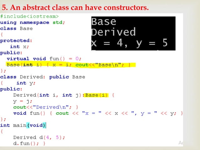 Virtual Function In C Pure Virtual Function Ppt
