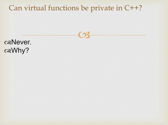 Virtual Function In C Pure Virtual Function Ppt