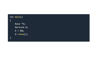 Virtual function and abstract class | PPT