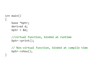 Virtual function and abstract class | PPT | Free Download