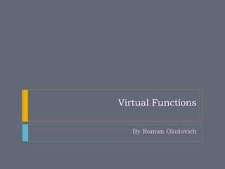 Virtual Functions | PPT