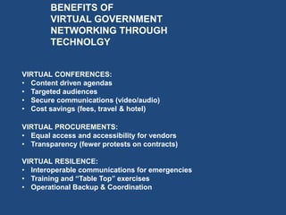 Virtual government engagement technologies | PPT