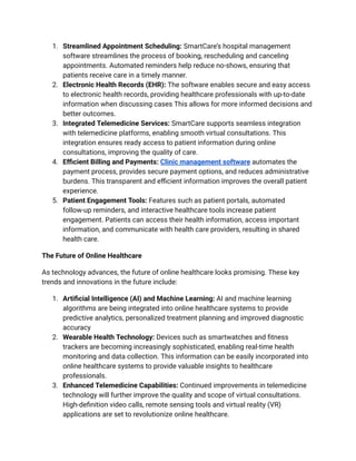 SmartCare's Guide to the Future of Online Healthcare. | PDF