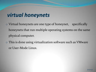 Virtual honeypot | PDF | Operating Systems | Computer Software and Applications