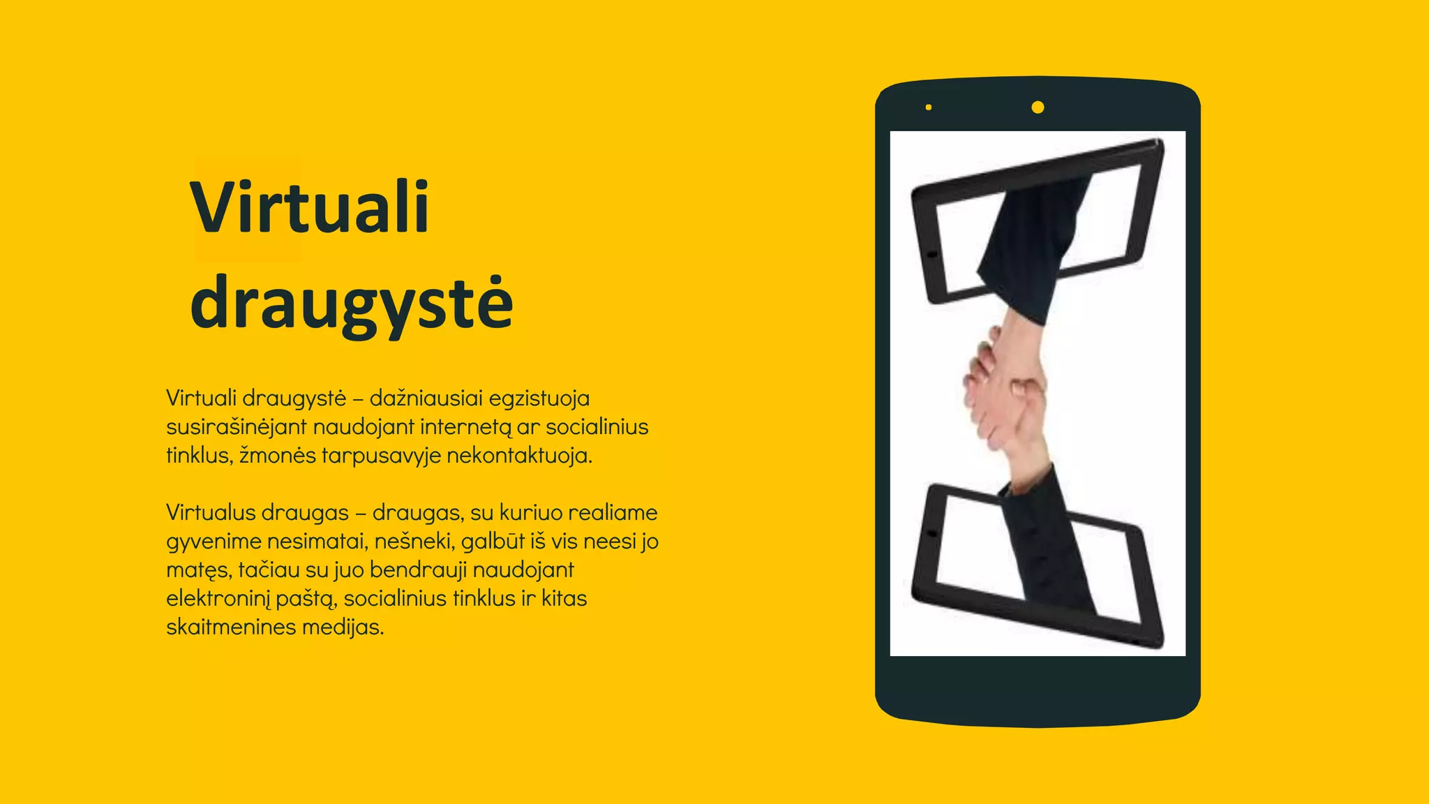 Z karta: Virtuali draugystė | PPTX