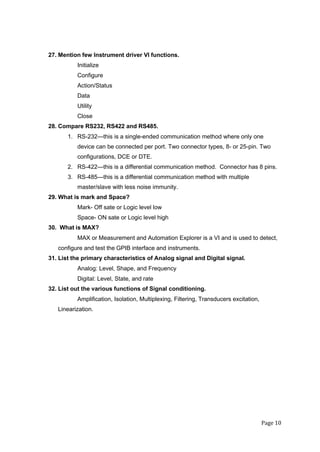 Virtual instrumentation | PDF