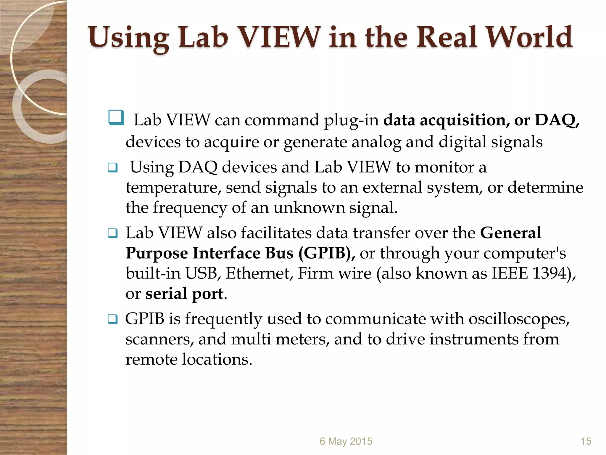 Virtual Instrumentation Labview Pptx Programming Languages