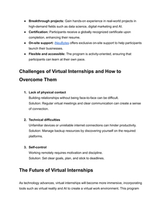 Virtual Internship Program_ Redefining Professional Learning in the ...