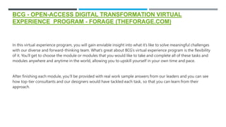 Virtual internships consulting | PPTX