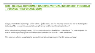 Virtual internships finance | PPT