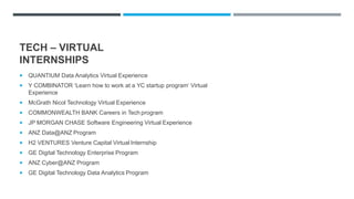 Virtual internships tech | PPTX