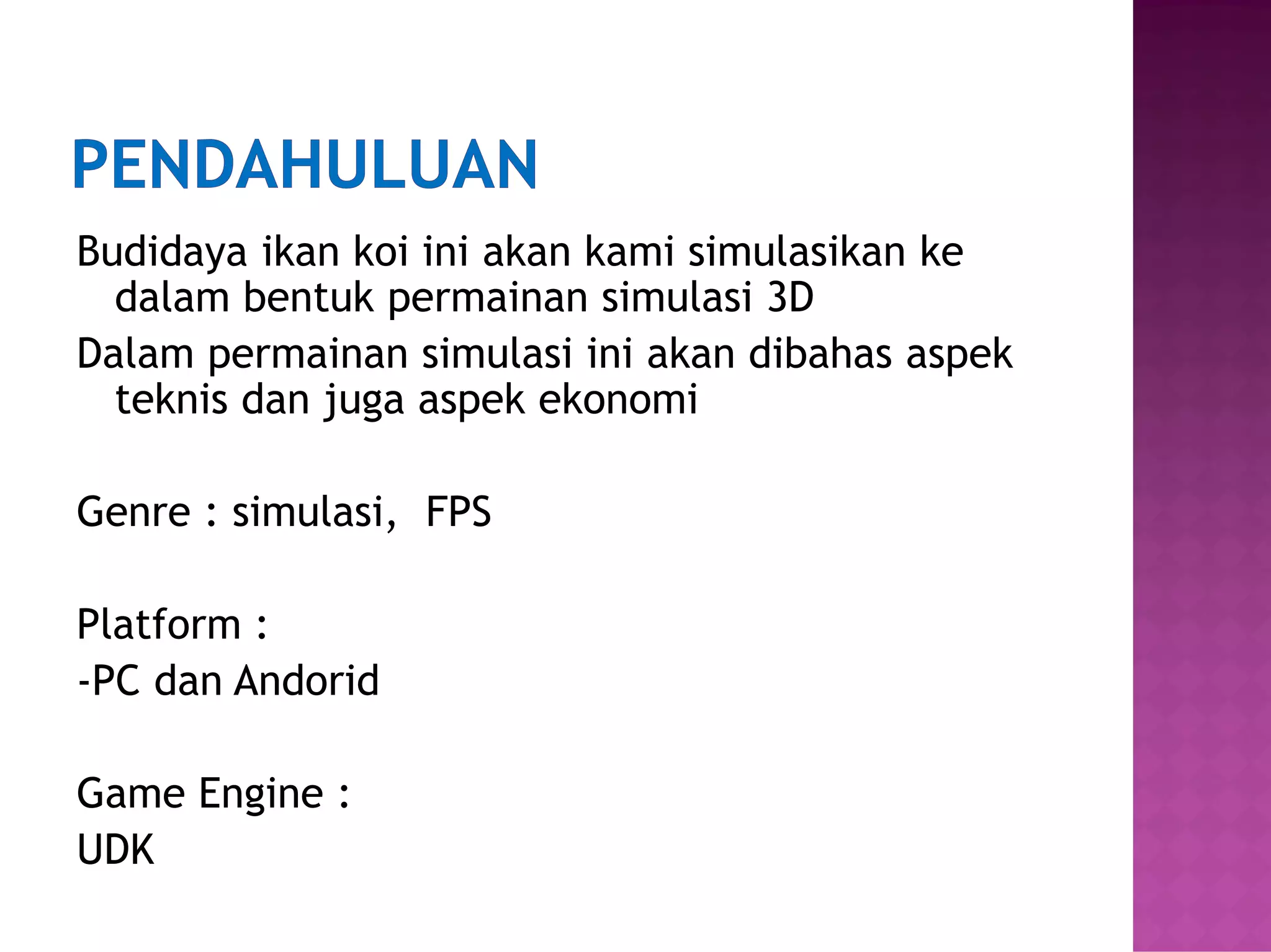 Virtualisasi budidaya ikan koi | PDF