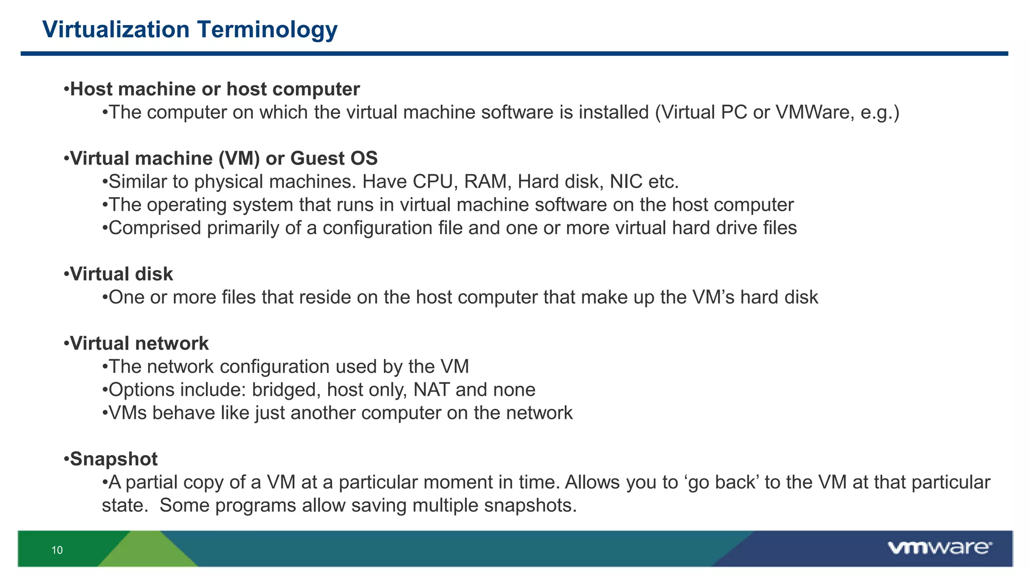 Virtualization using VMWare Workstation | PPTX | Operating Systems ...