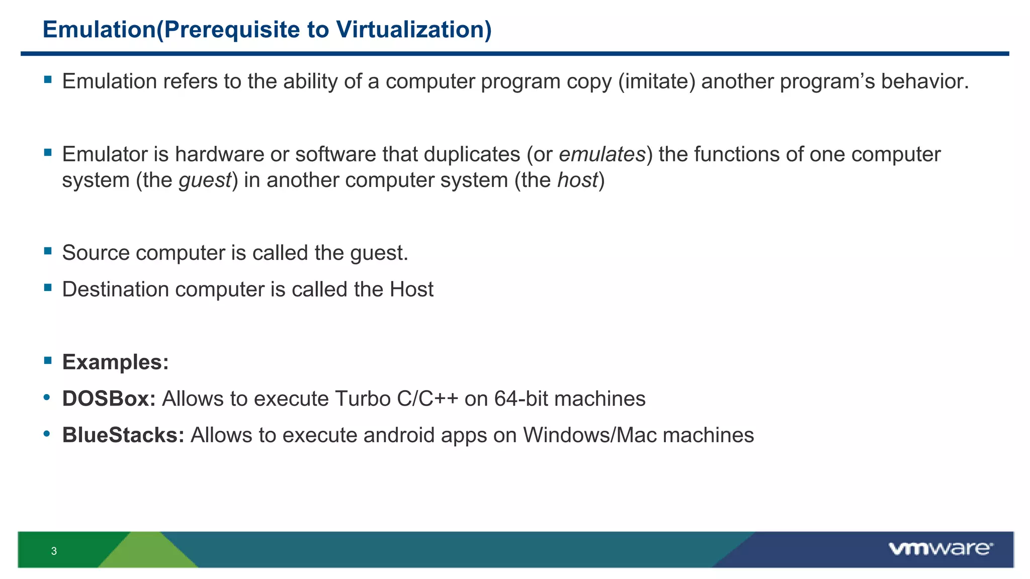 Virtualization using VMWare Workstation | PPTX