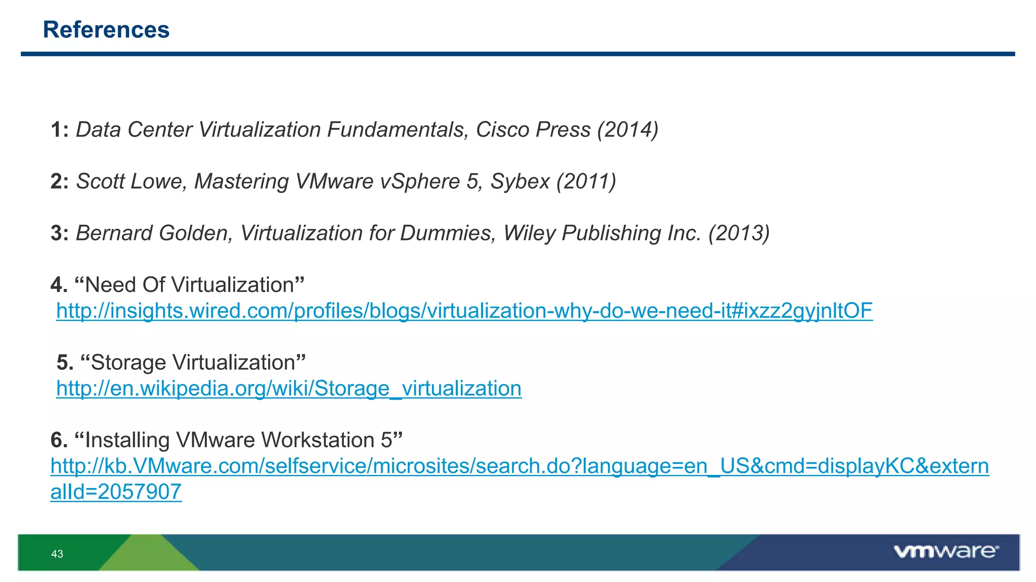 Virtualization using VMWare Workstation | PPTX