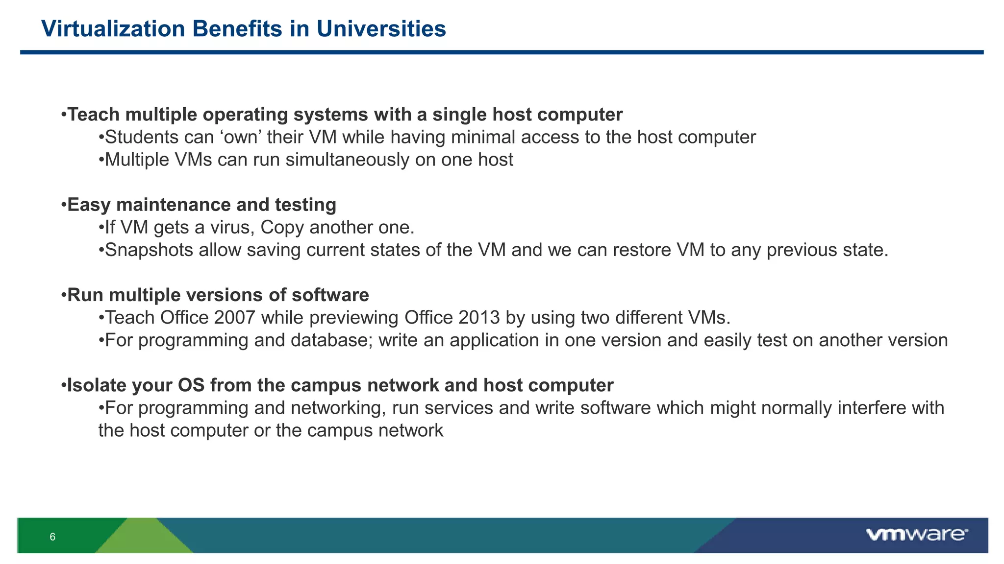 Virtualization using VMWare Workstation | PPTX