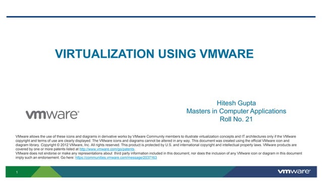 Virtualization using VMWare Workstation | PPTX | Operating Systems | Computer Software and ...