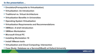 Virtualization using VMWare Workstation | PPTX