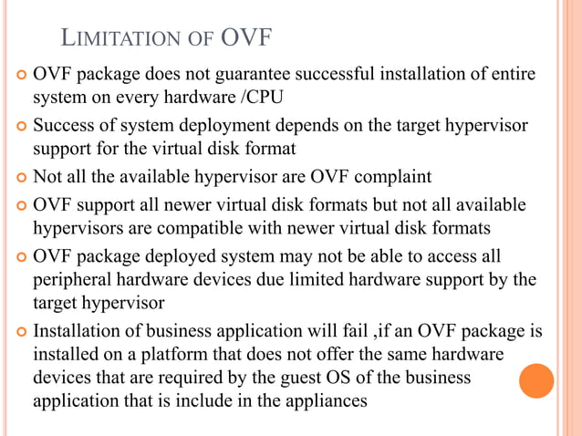 Virtualization and Open Virtualization Format (OVF) | PPT