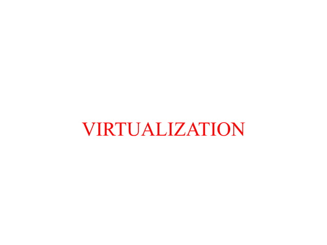 Virtualization concepts in OS | PPT