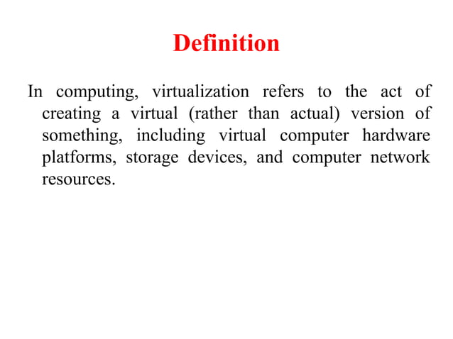 Virtualization concepts in OS | PPT