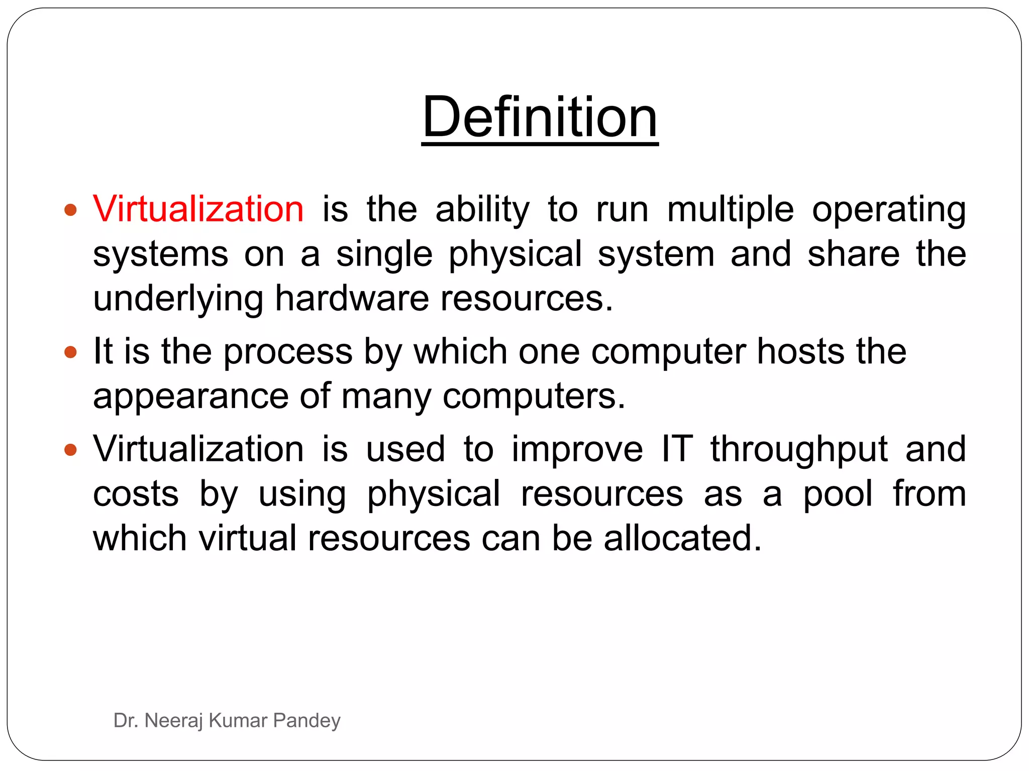 Cloud Computing: Virtualization | PPTX