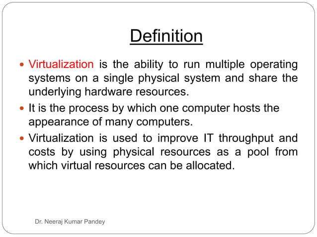 Cloud Computing: Virtualization | PPTX