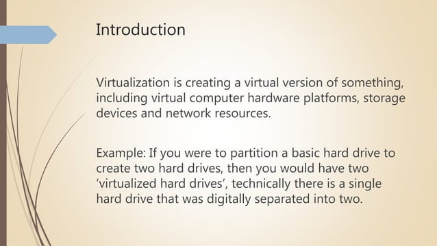 Virtualization | PPTX | Operating Systems | Computer Software and Applications