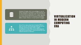 Virtualization Then now and Ahead | PDF | Cloud Computing | Internet