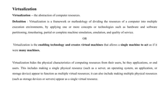 Virtualization- Cloud Computing | PPTX