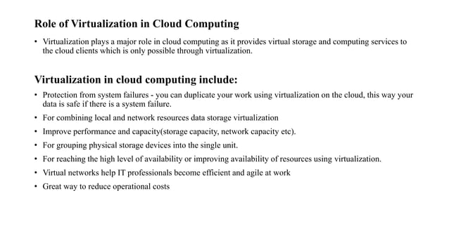Virtualization- Cloud Computing | PPTX | Cloud Computing | Internet