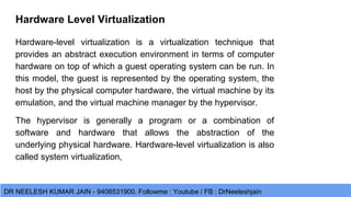 Virtualization in Cloud Computing and Machine reference Model | PPTX