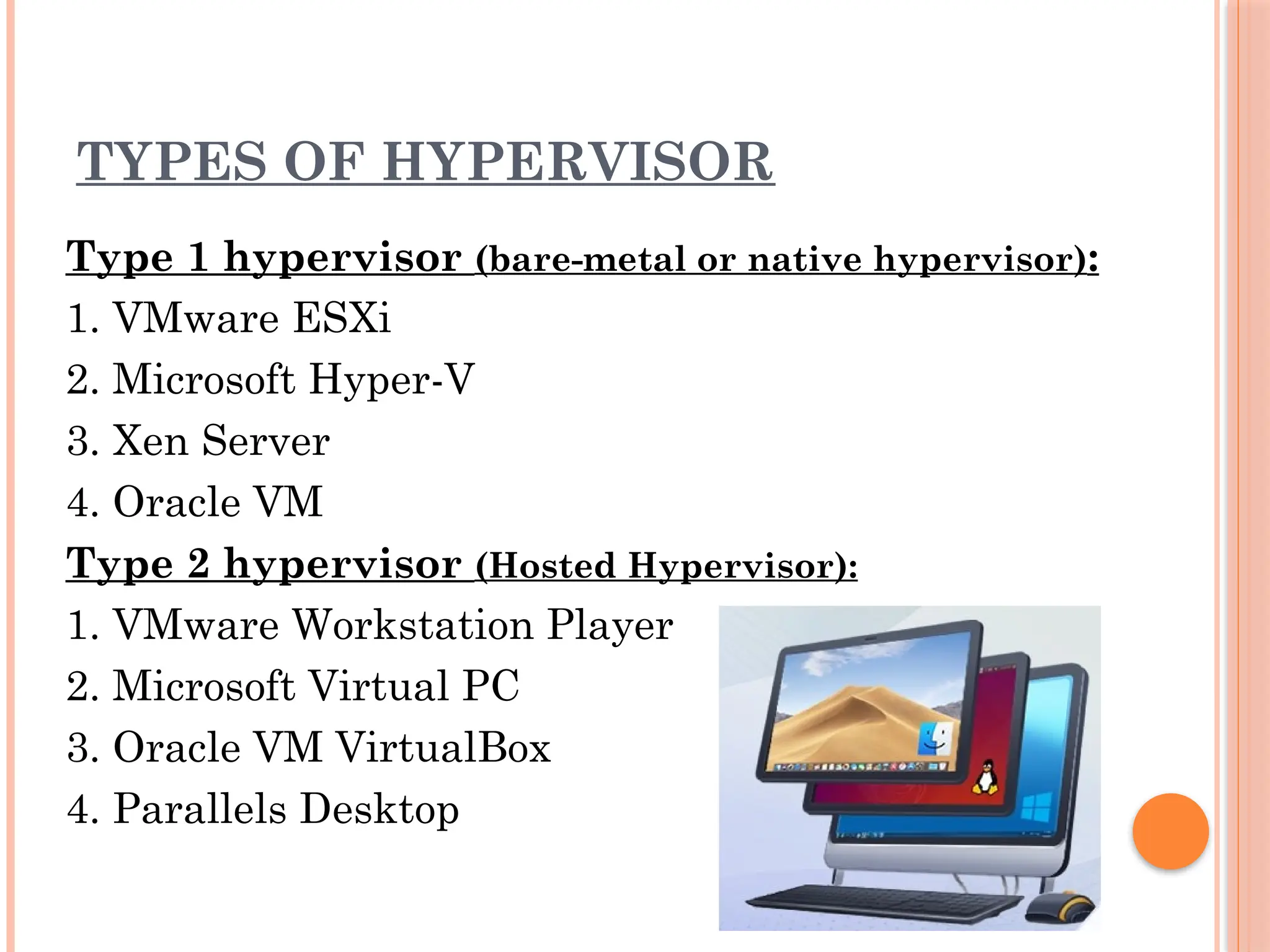 Virtualization Types of Virtualization and Types of Hupervisors | PPTX