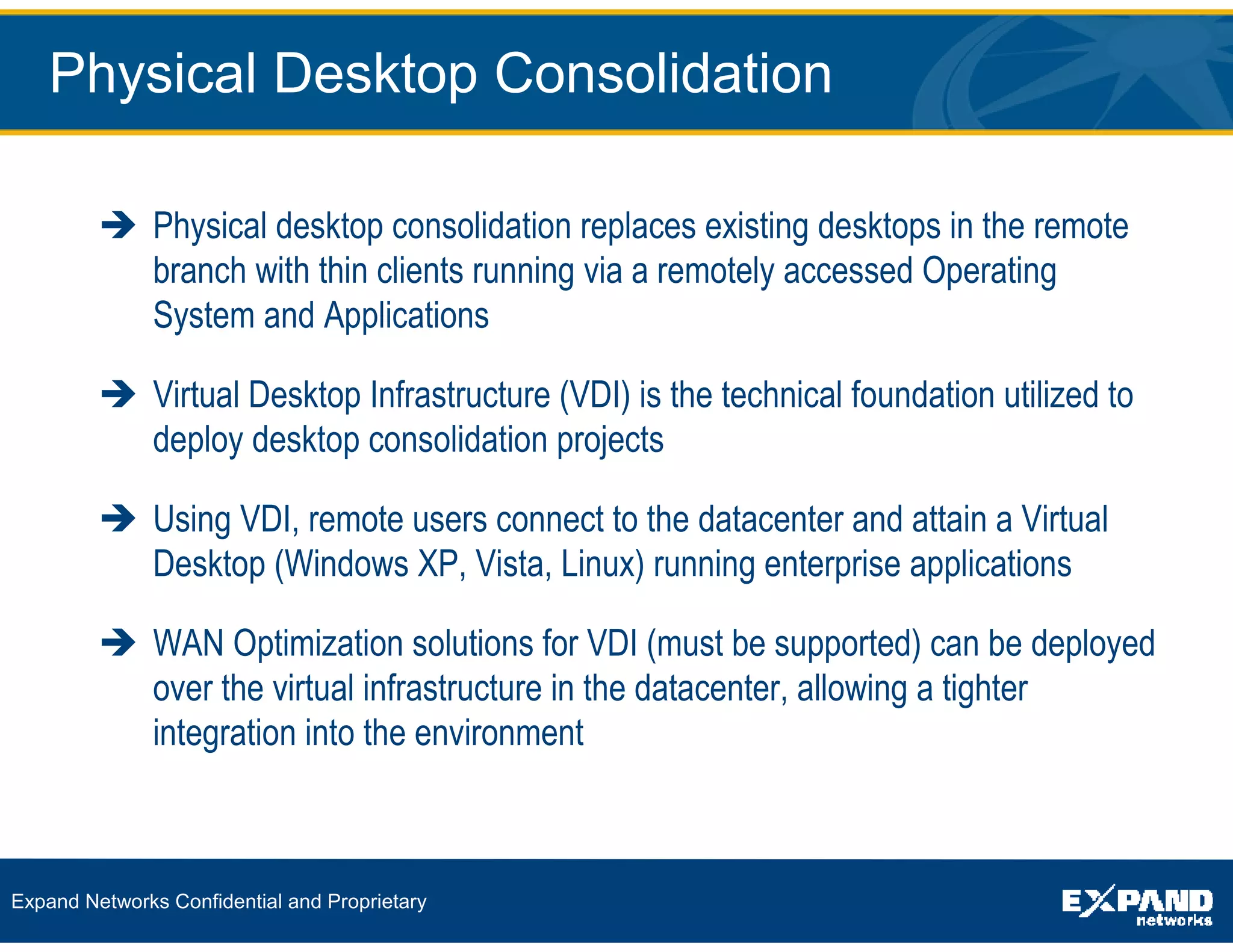 Virtualization and WAN Optimization | PPT | Free Download