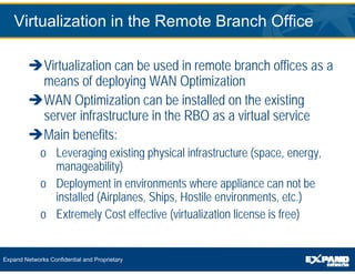 Virtualization and WAN Optimization | PPT