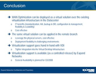 Virtualization and WAN Optimization | PPT