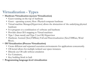 Cloud Computing Virtualization and containers | PDF | Operating Systems | Computer Software and ...